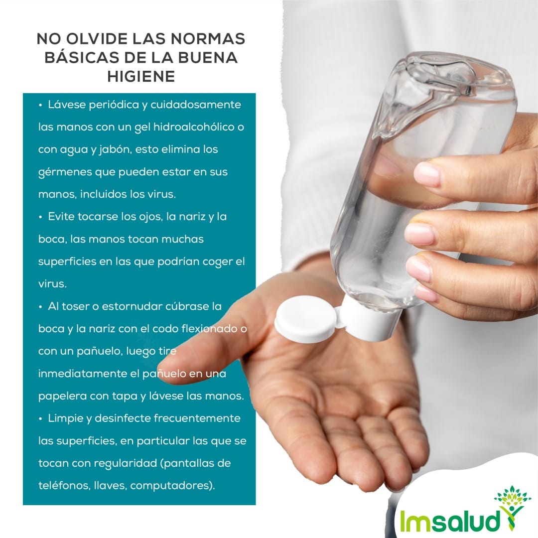 NORMAS BÁSICAS DE LA BUENA HIGIENE – IMSALUD